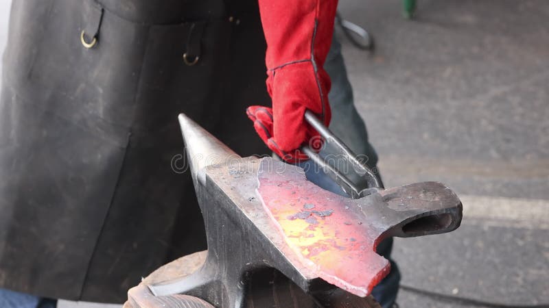 Blacksmithing Demonstration in Axe Making, with Tools Techniques for ...