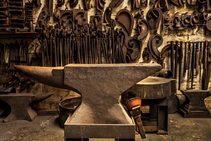 Blacksmiths Finest Friend. an Anvil Used by a Blacksmith in His ...
