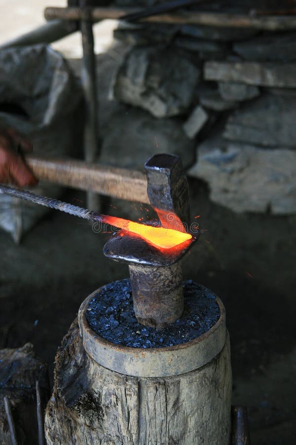 Blacksmiths forging tools stock photo. Image of indochina - 38306832