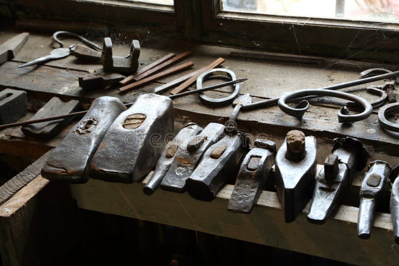 Blacksmiths hammers stock photo. Image of craftsmanship - 43631988