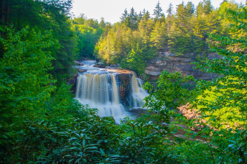 Blackwater Falls, Blackwater Falls State Park, West Virginia Stock ...