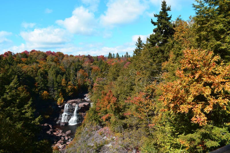 Blackwater Falls, Blackwater Falls State Park Stock Image - Image of ...