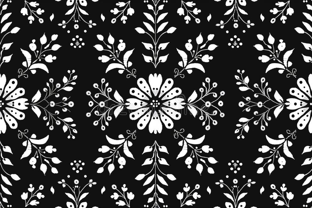Blackwork Embroidery Traditional Blackwork Embroidery Patterns 2D ...