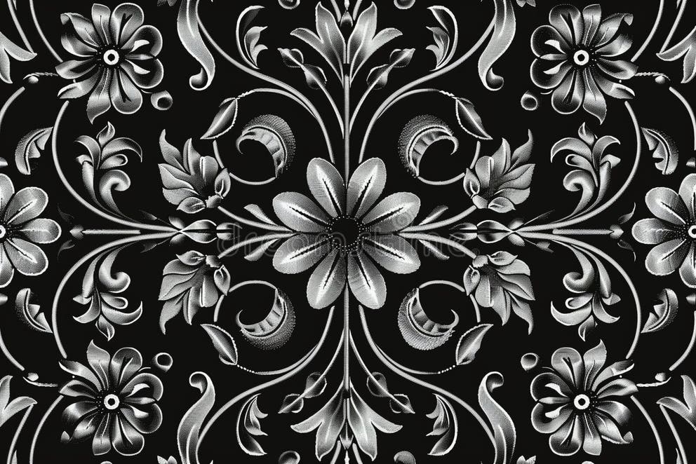 Blackwork Embroidery Traditional Blackwork Embroidery Patterns 2D ...