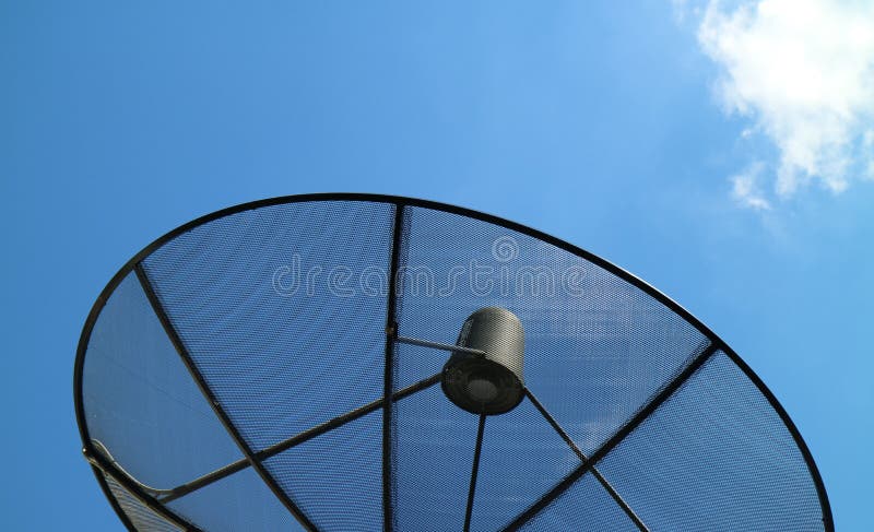 Satellite disc stock photo. Image of cloud, antenna, broadband - 15000944