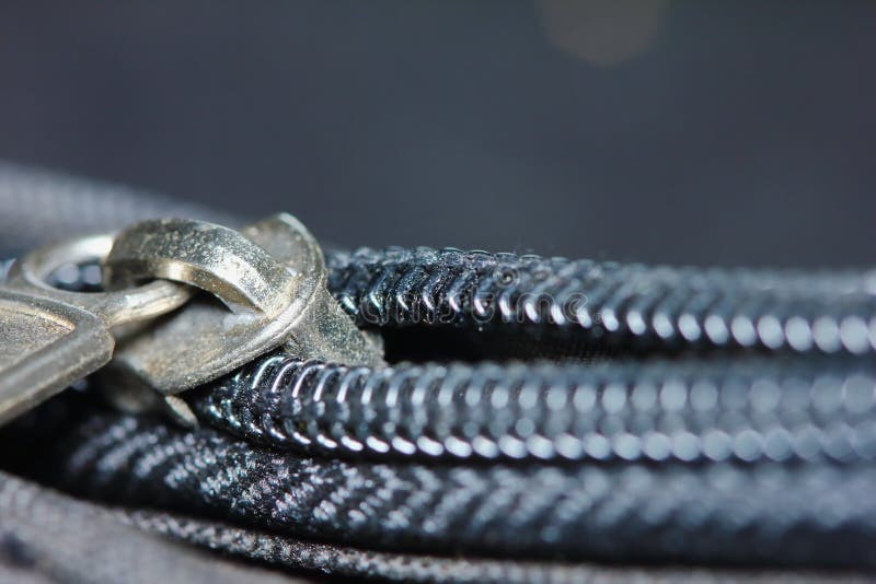 Cloth Texture and Zipper in Abstract Macro for Background Stock Photo ...