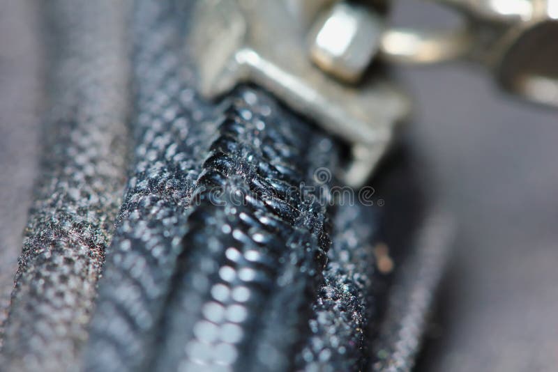 Cloth Texture and Zipper in Abstract Macro for Background Stock Photo ...