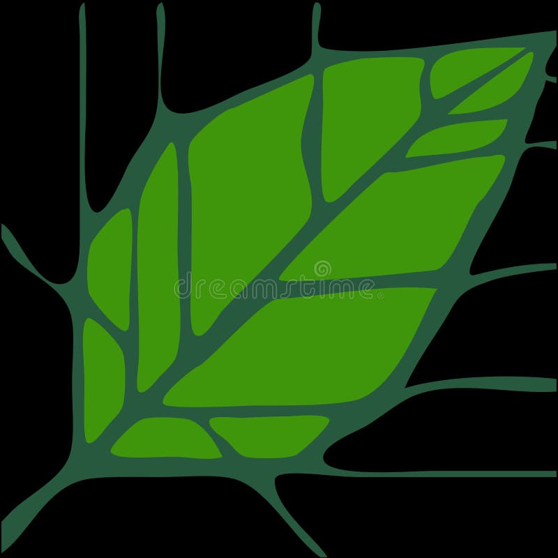 Blad 2 vector illustratie. Illustration of eenvoudig, donker - 3887399