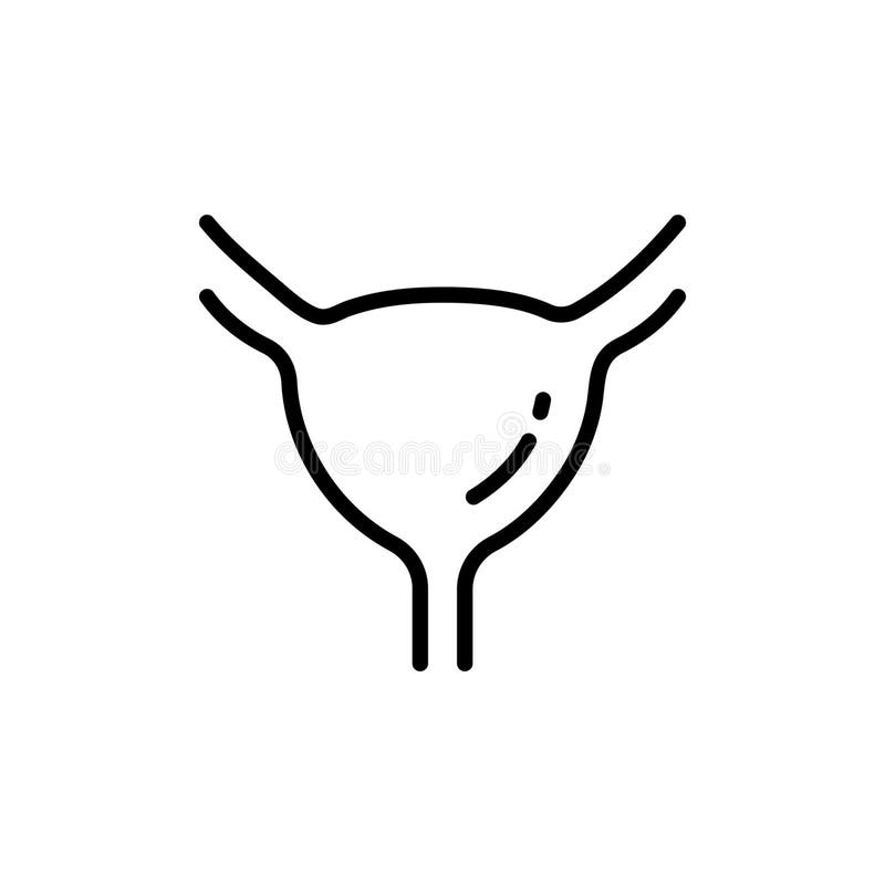 Bladder, Diagnostic and Treatment Line Icon. Simple Vector Icons for Ui and Ux, Website or ...