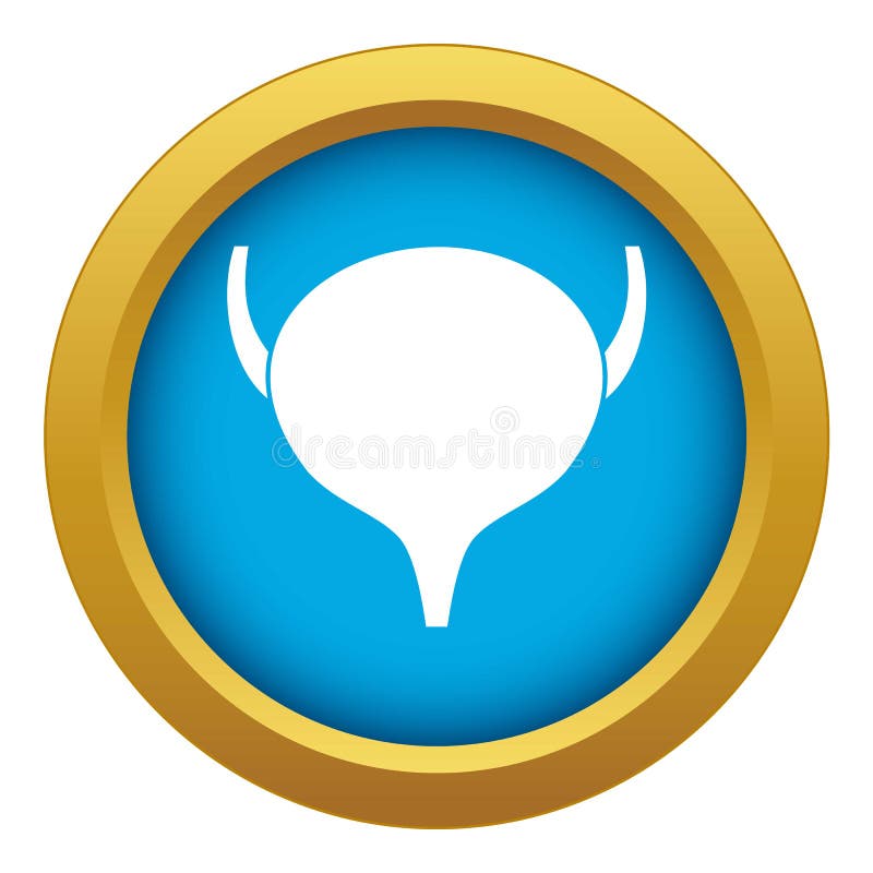 Bladder Icon Blue Vector Isolated Stock Vector - Illustration of simple ...