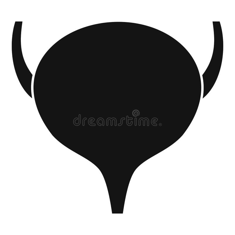 Bladder icon, simple style stock vector. Illustration of organ - 80571294