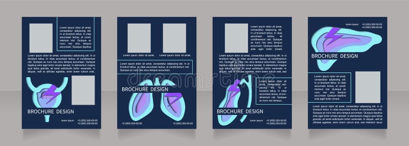 Bladder Inflammation Reasons and Treatment Blank Brochure Layout Design ...