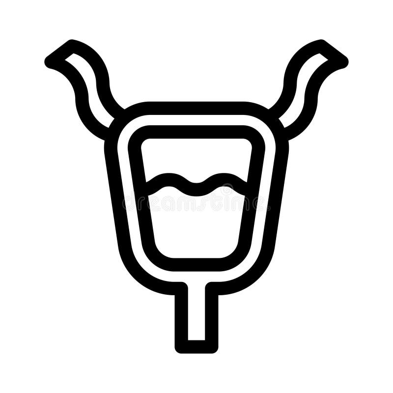 Bladder Line Icon Illustration Vector Graphic Stock Illustration - Illustration of care, organ ...
