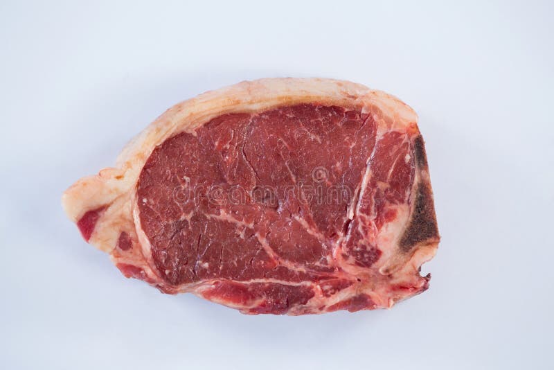 Blade Chop Against White Background Stock Image - Image of meat ...