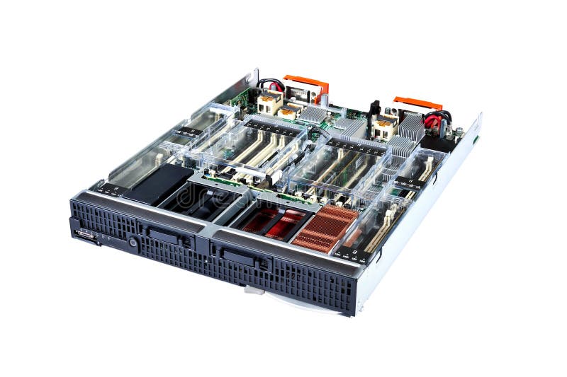 Blade Server and System Storage Stock Photo - Image of drive, blade ...