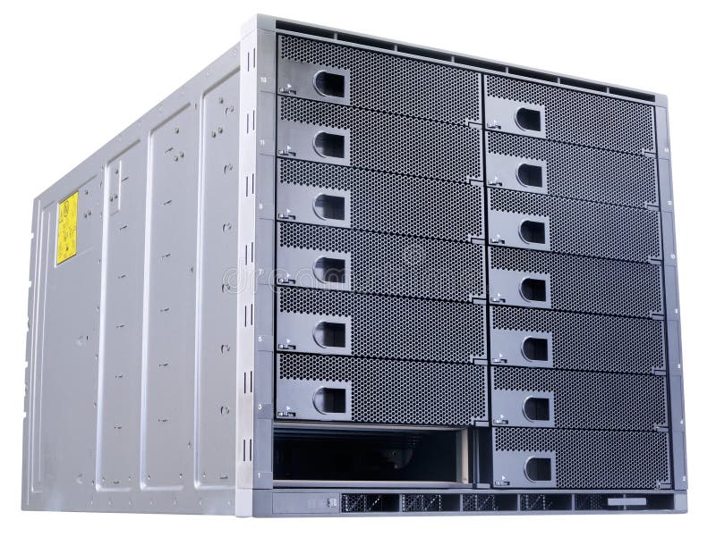 Blade servers on white stock image. Image of isolated - 55130169
