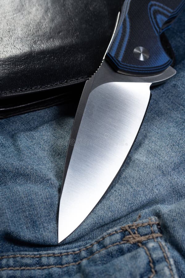 Blade in the Shape of a Spade. Blade of a Knife at an Angle Stock Image ...