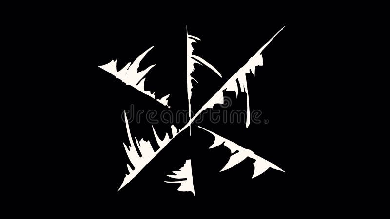 Blade Spinning Effect on a Black Screen. Stock Footage - Video of ...