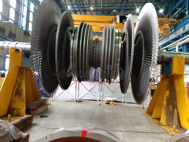 Blade Steam Turbine of Steam Power Plant Stock Image - Image of vehicle ...