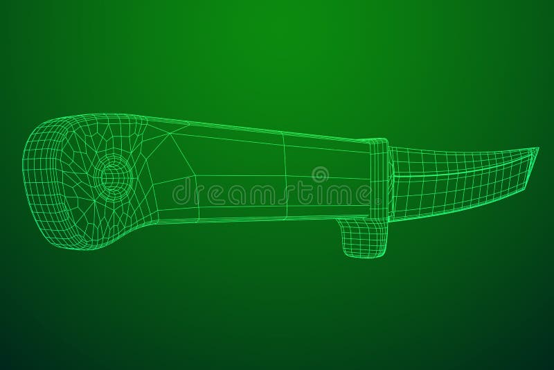 Fixed Blade Tactical Knife stock vector. Illustration of design - 144230922