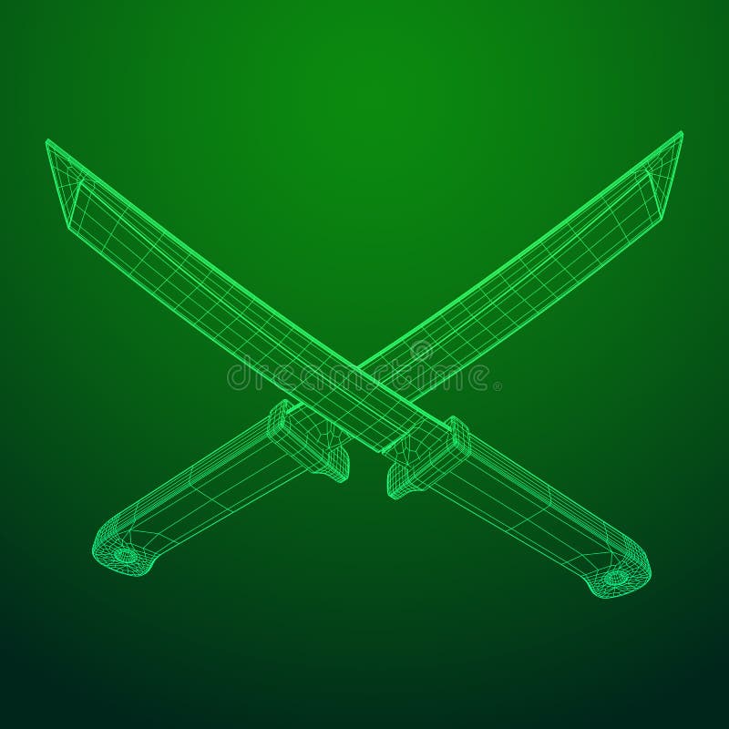 Fixed Blade Tactical Knife stock vector. Illustration of hand - 144751144