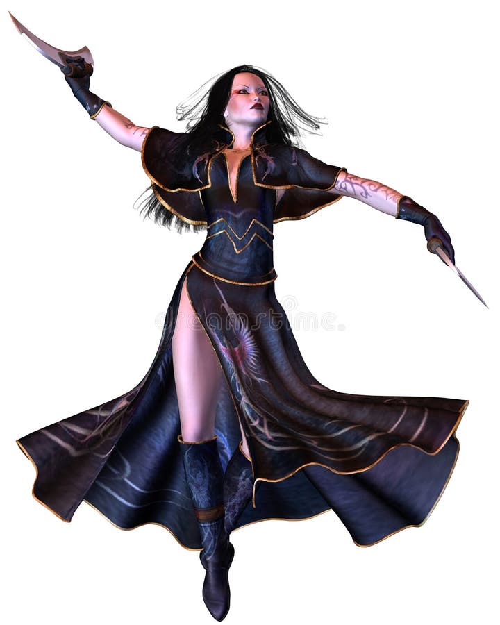 Bladedancer Gótico - Girando Stock de ilustración - Ilustración de ...