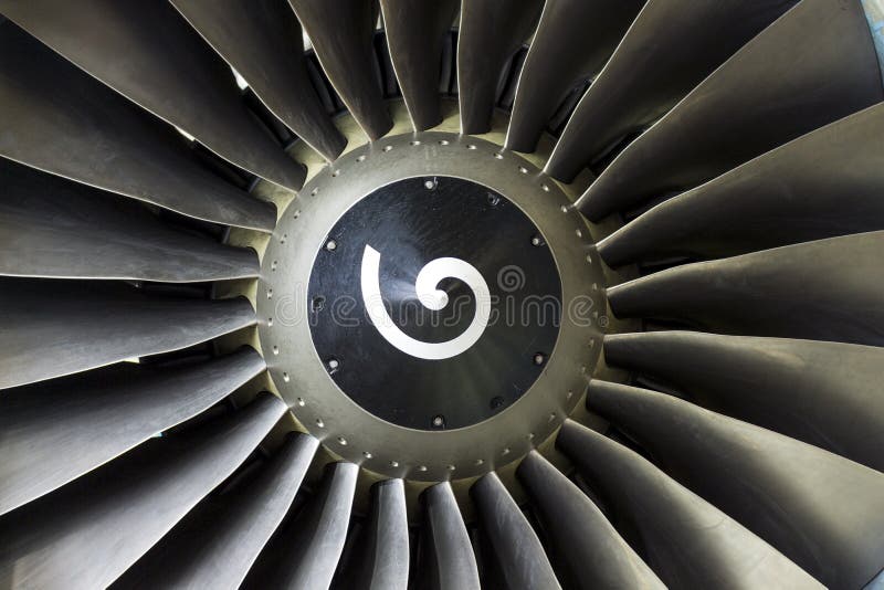 Blades in an Airplane Engine Stock Image - Image of blade, detail: 76190177