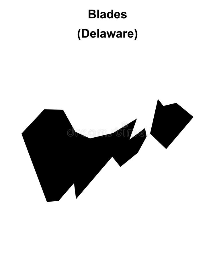 Blades outline map stock illustration. Illustration of template - 387018500