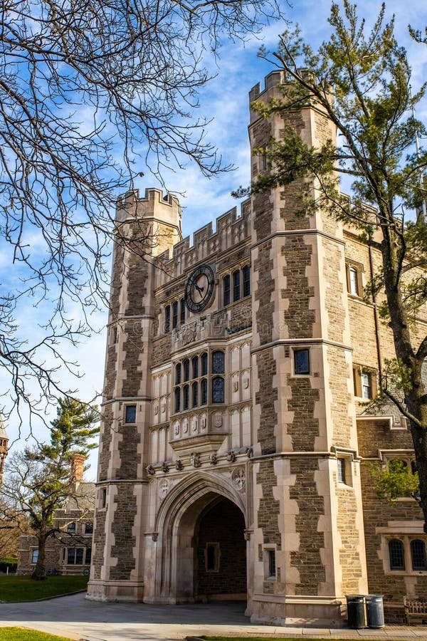 Blair Hall at Princeton University at Spring Scenic Sunset Editorial ...
