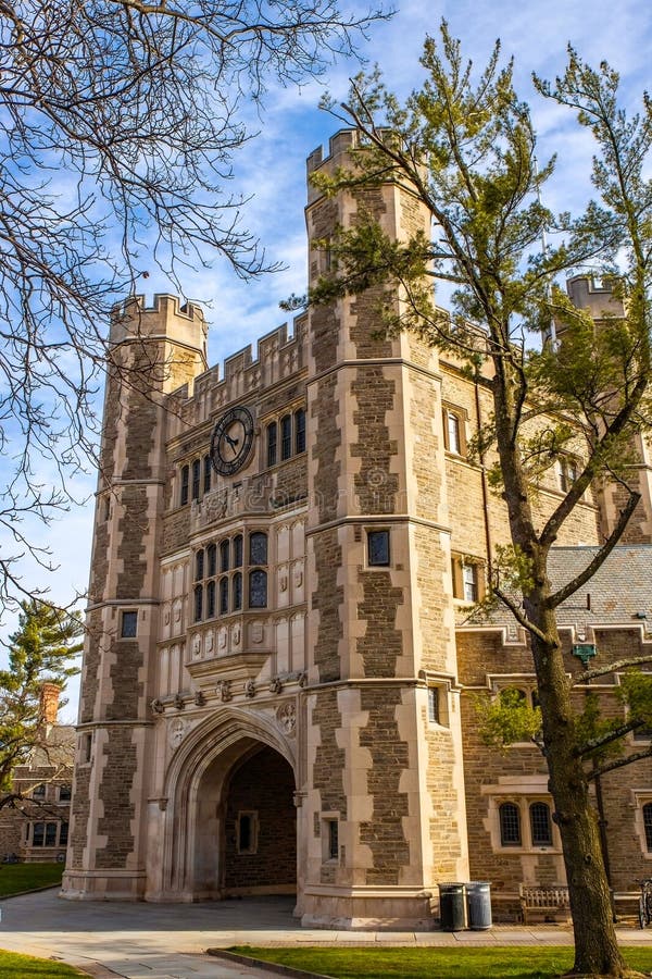 Blair Hall at Princeton University at Spring Scenic Sunset Editorial ...