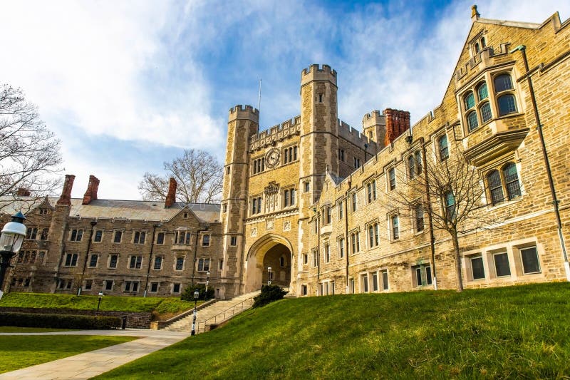 Blair Hall at Princeton University at Spring Scenic Sunset Editorial ...