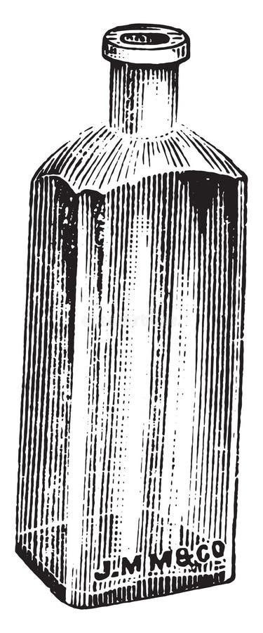 Blake Bottle Used for Bottle Plates, Vintage Engraving Editorial ...