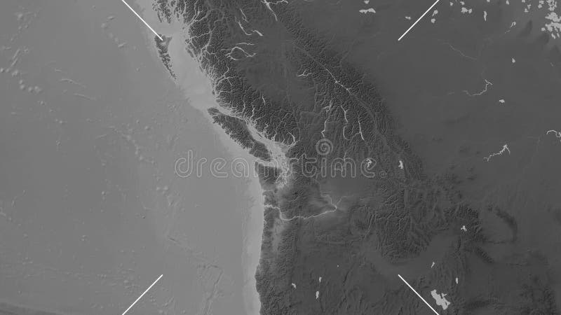 Blakely Island. Bilevel Map. Zoom Stock Footage - Video of atlas, shape ...