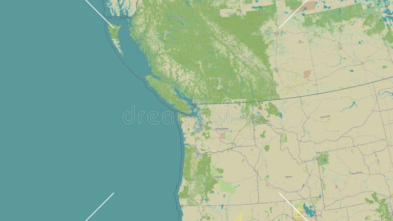 Blakely Island. OSM Map. Slide Stock Footage - Video of teaching ...