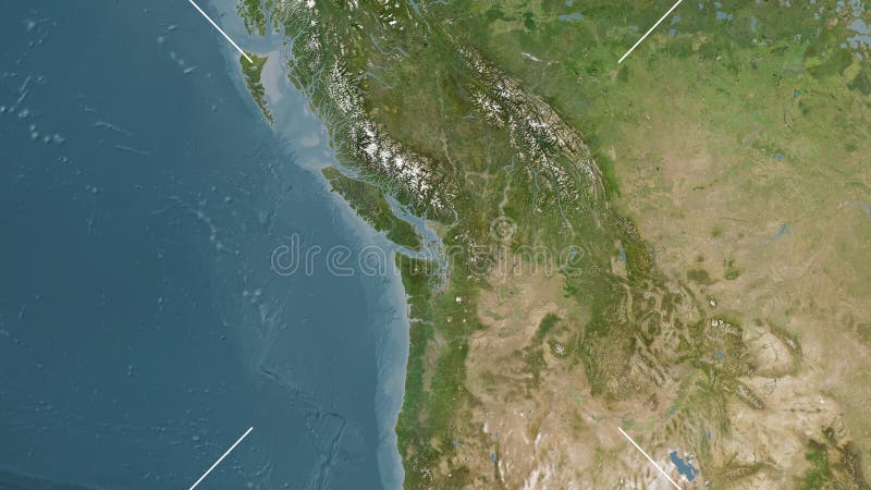 Blakely Island. Satellite Map. Slide Stock Video - Video of nature ...