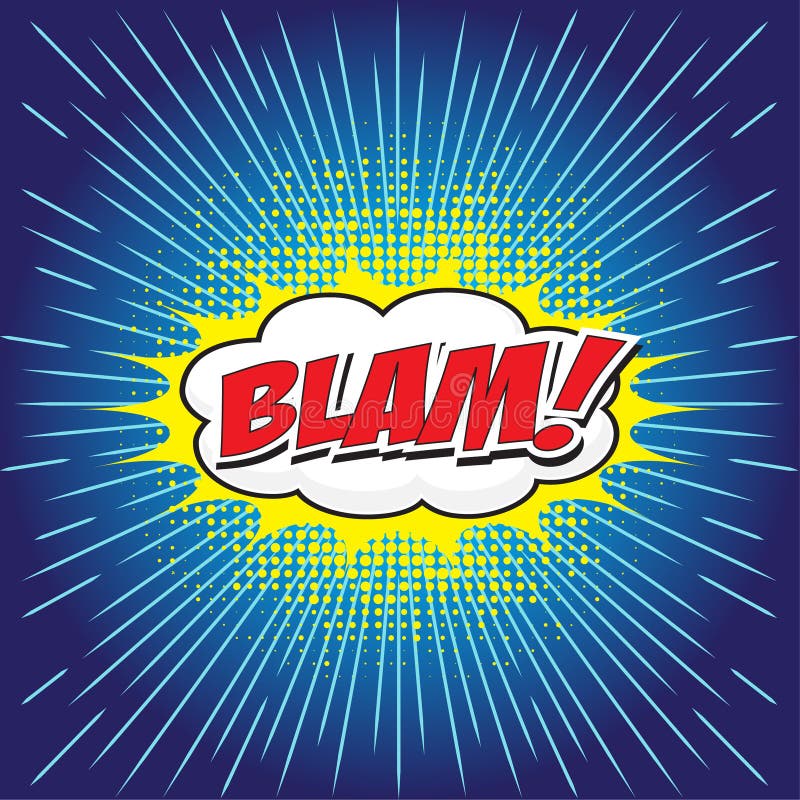 Blam stock vector. Illustration of excitement, abstract - 21117543