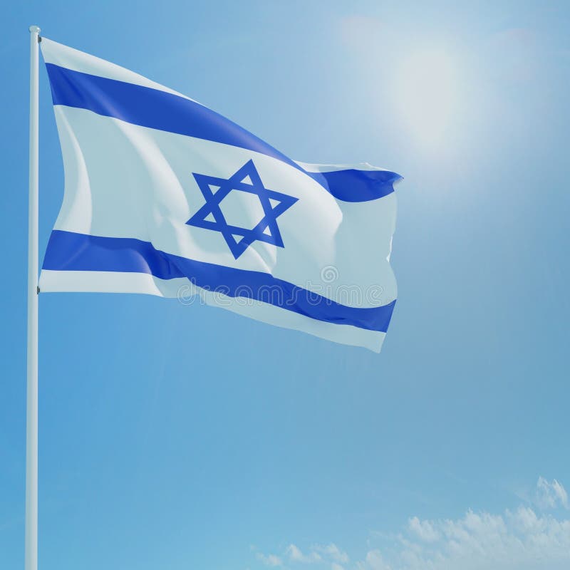 Flags of the World, with Blue Sky Stock Illustration - Illustration of ...