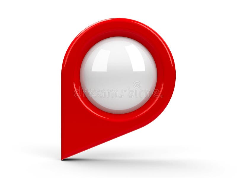 Point Rouge D'indicateur De Carte Illustration Stock - Illustration du ...