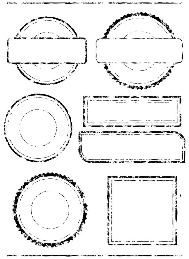 Blank Stamps stock vector. Illustration of icon, logo - 33120224