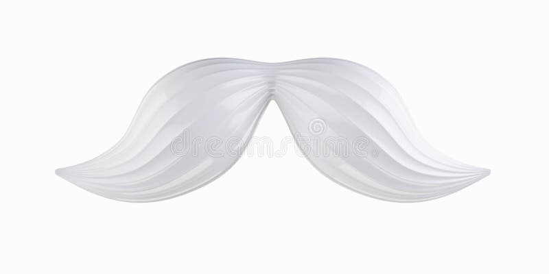 Blanco bigote stock de ilustración. Ilustración de barba - 159159293