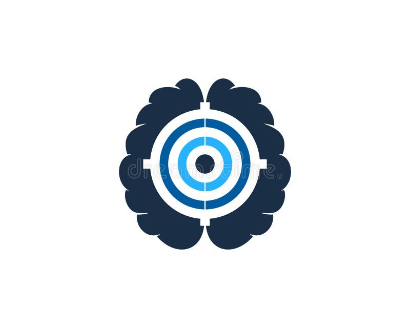 Blanco Logo Icon Design De La Mente Ilustración del Vector ...