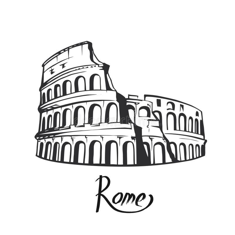 Icono De Roma Coliseo Ilustraciones Stock, Vectores, Y Clipart – (822 ...