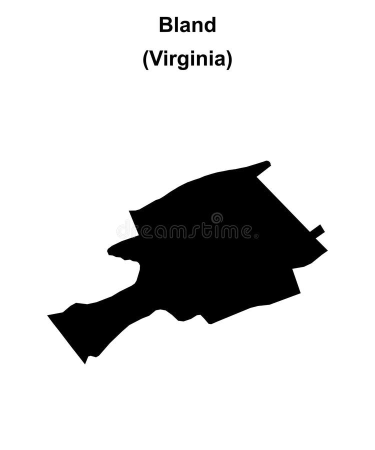 Bland outline map stock vector. Illustration of isolated - 361870679