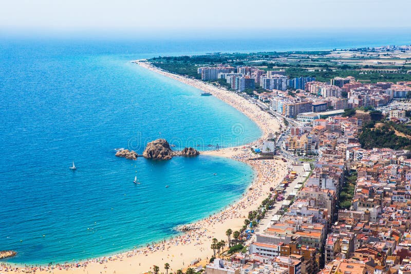 Blanes,Costa Brava,Spain stock photo. Image of catalonia - 25705496
