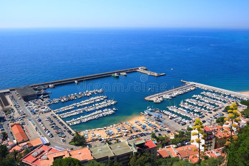 Blanes Port (Costa Brava, Spain) Stock Photo - Image of harbor, coast ...
