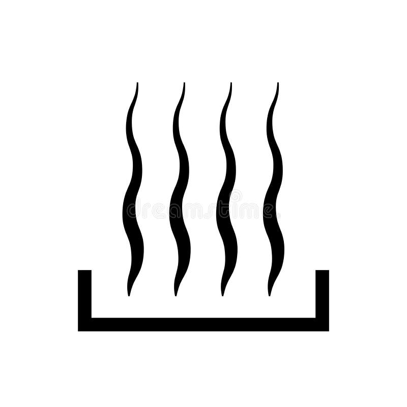 Heat Sign, Heat Wave of Steam, Superheated Steam Symbol Stock Vector ...