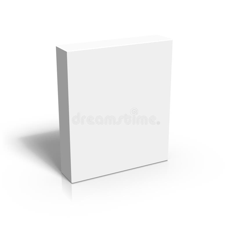 Blank 3D box stock illustration. Illustration of object - 19032996