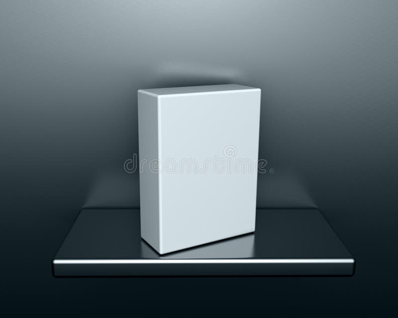 Blank 3d box stock illustration. Illustration of software - 19581202