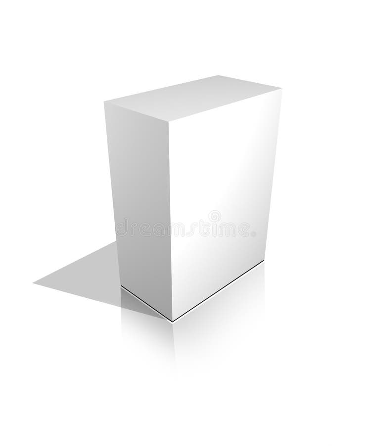 Blank 3d box stock illustration. Illustration of dimensional - 7917845