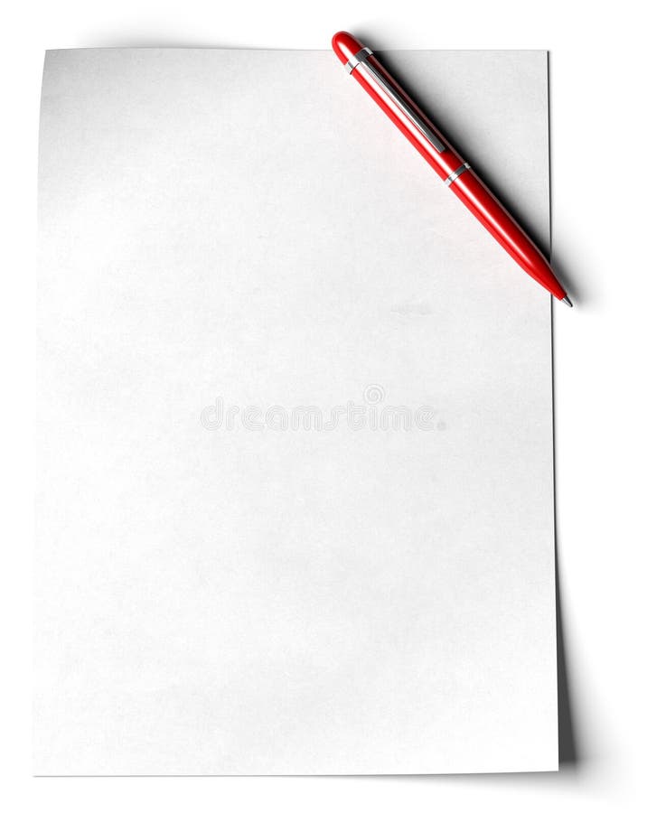 White Blank Page Vector Illustration Stock Vector - Illustration of ...